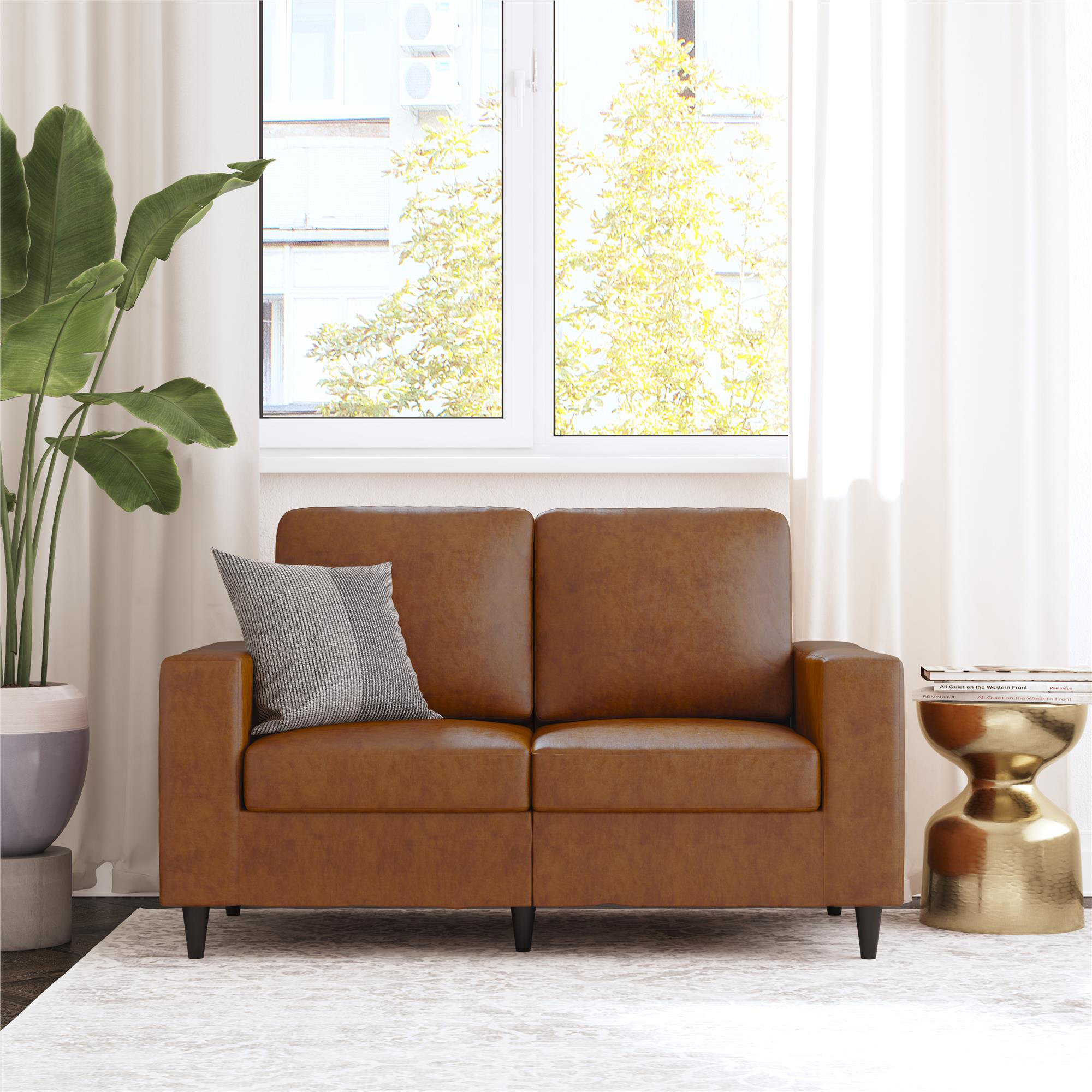 Zipcode Design™ Causeuse en cuir Azaleh et Commentaires - Wayfair Canada