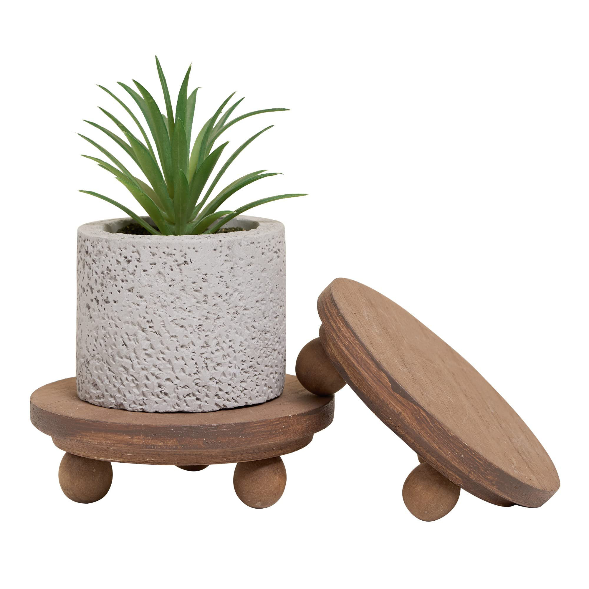 Gracie Oaks Grigoriy 2 Pack Round Riser or Pedestal Display Stand or ...