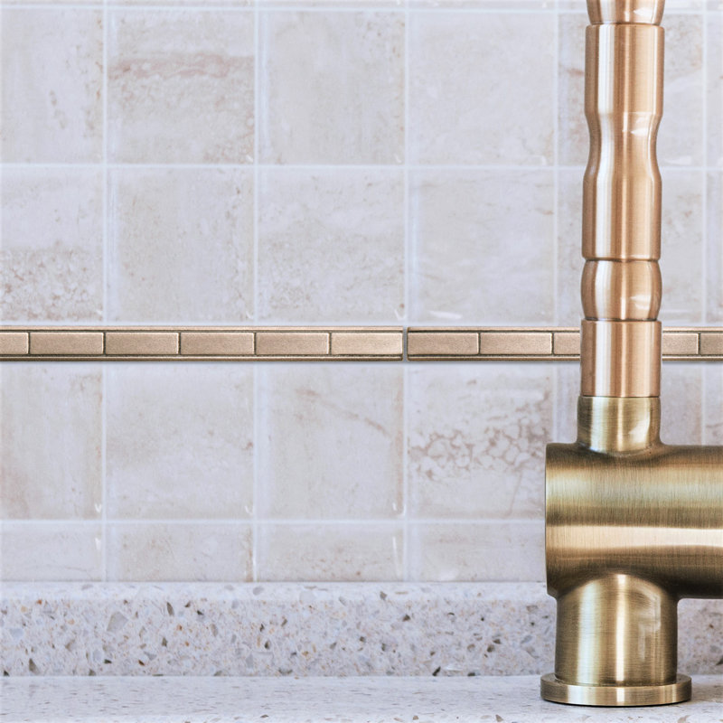Nichetiles 6" x 0.5" Metal Liner Tile Trim | Wayfair