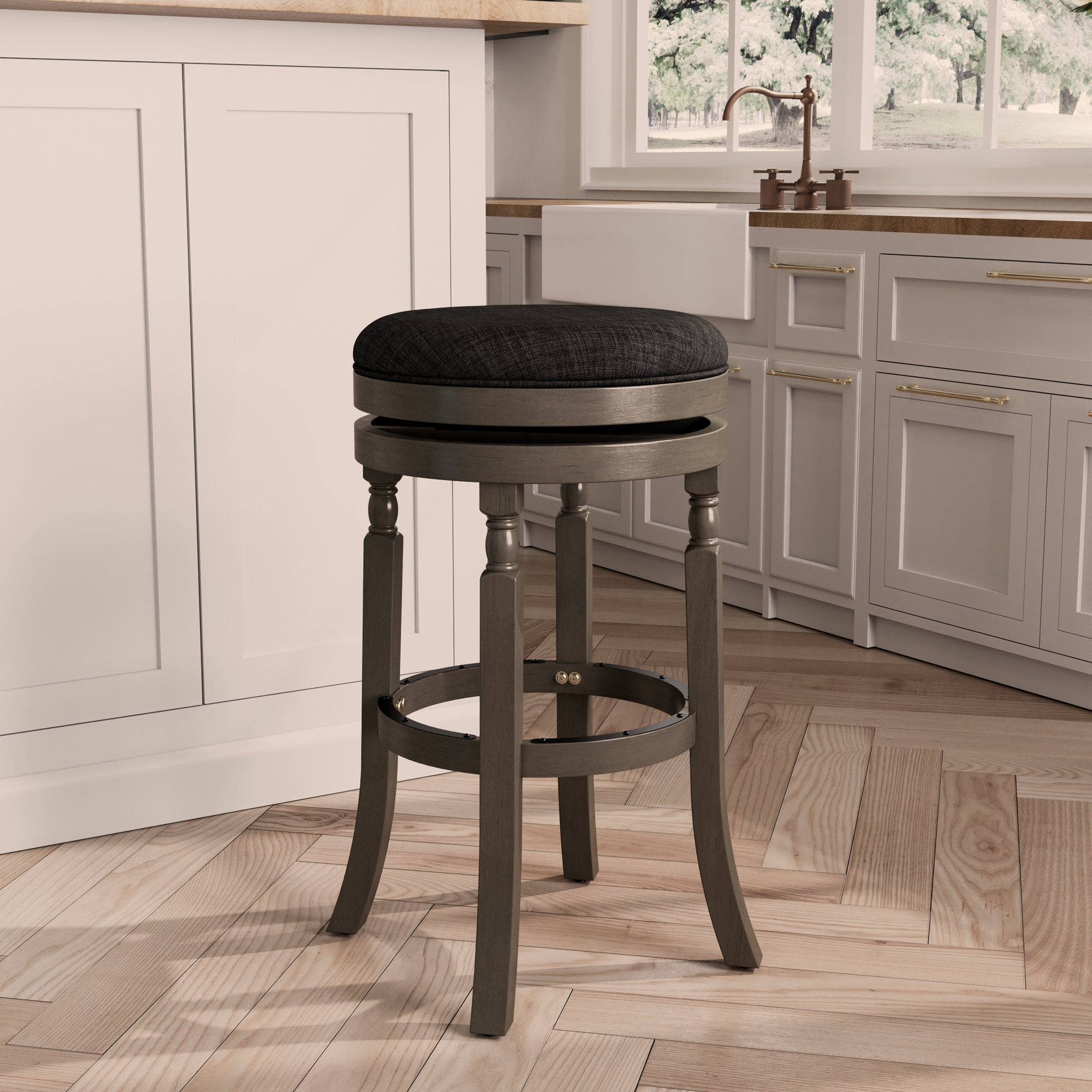 Darby Home Co Charming And Durable Bar Stool With Comfortable Seat And ...