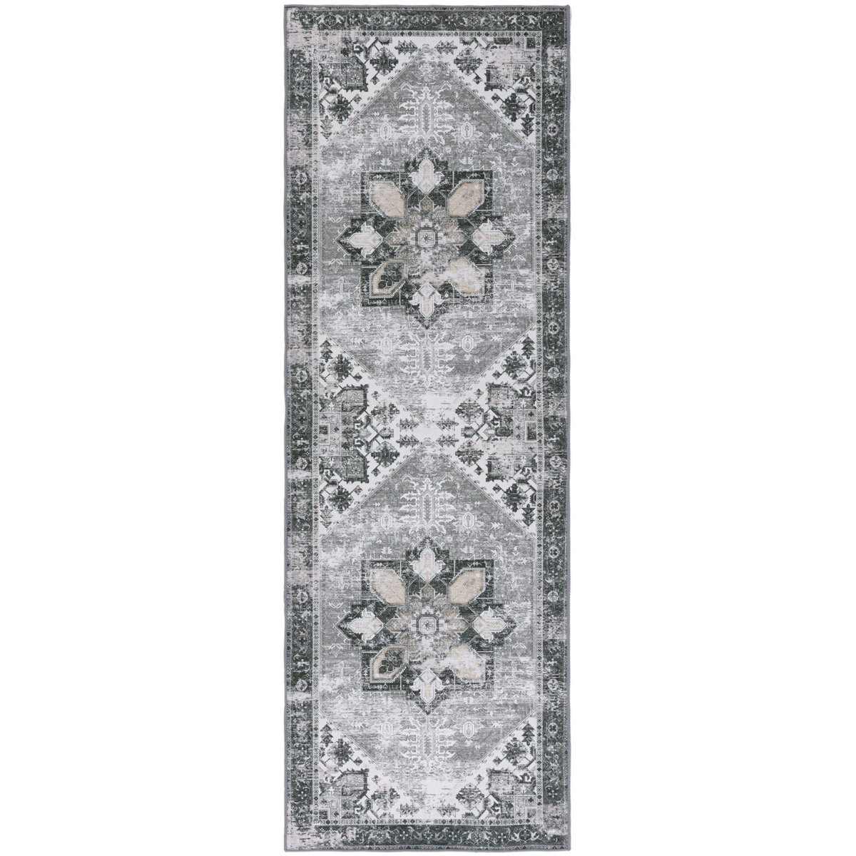 Mistana™ DeBary Oriental Dark Sage/Ivory Area Rug & Reviews | Wayfair