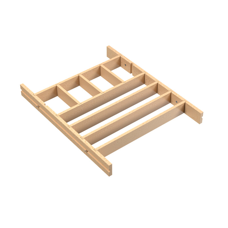 Rev-A-Shelf Wood Shallow Drawer Divider Insert 30" Cabinet | Wayfair
