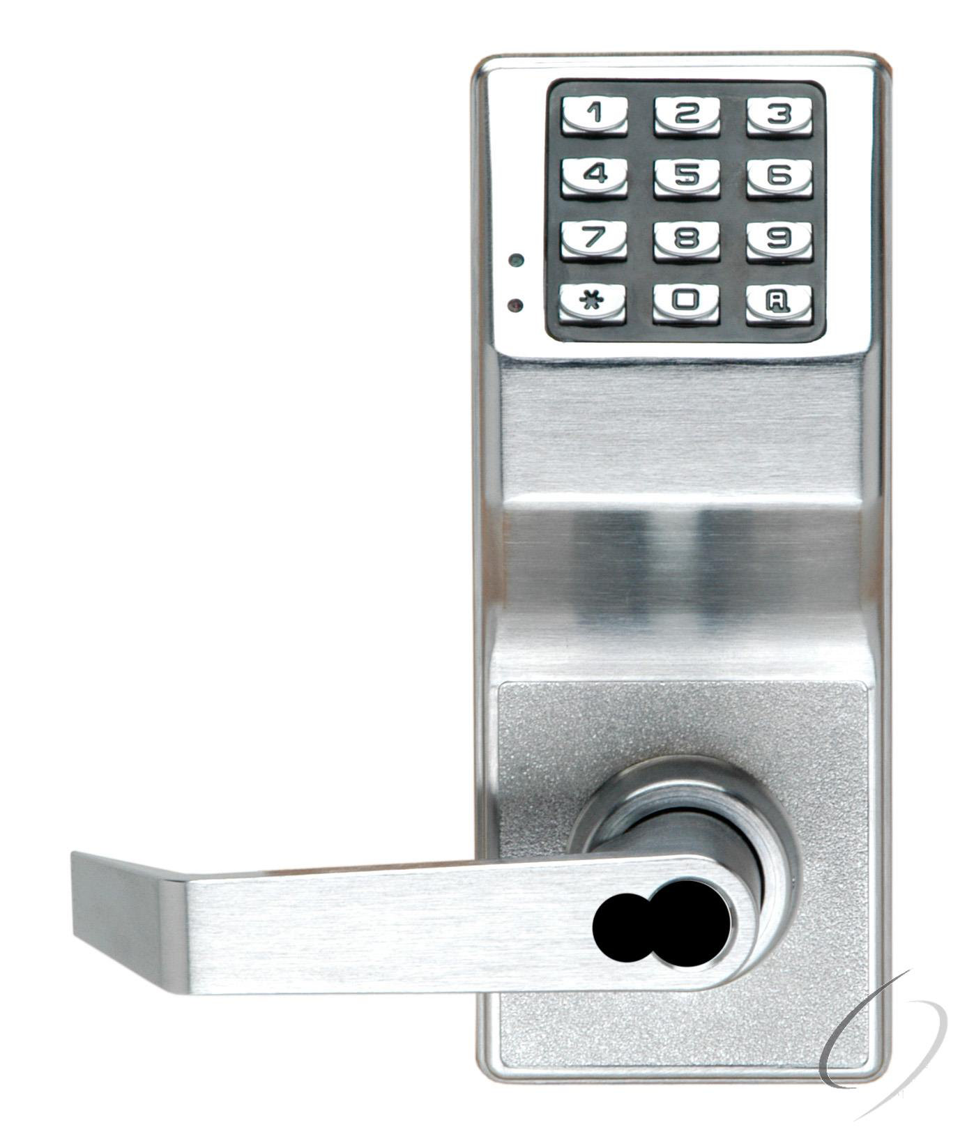 Alarm Lock Trilogy Satin Chrome Keyless Entry Door Lever | Wayfair