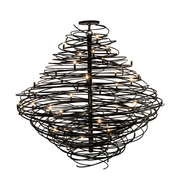 Meyda Lighting Cyclone 36 - Light Unique / Statement Tiered Chandelier ...
