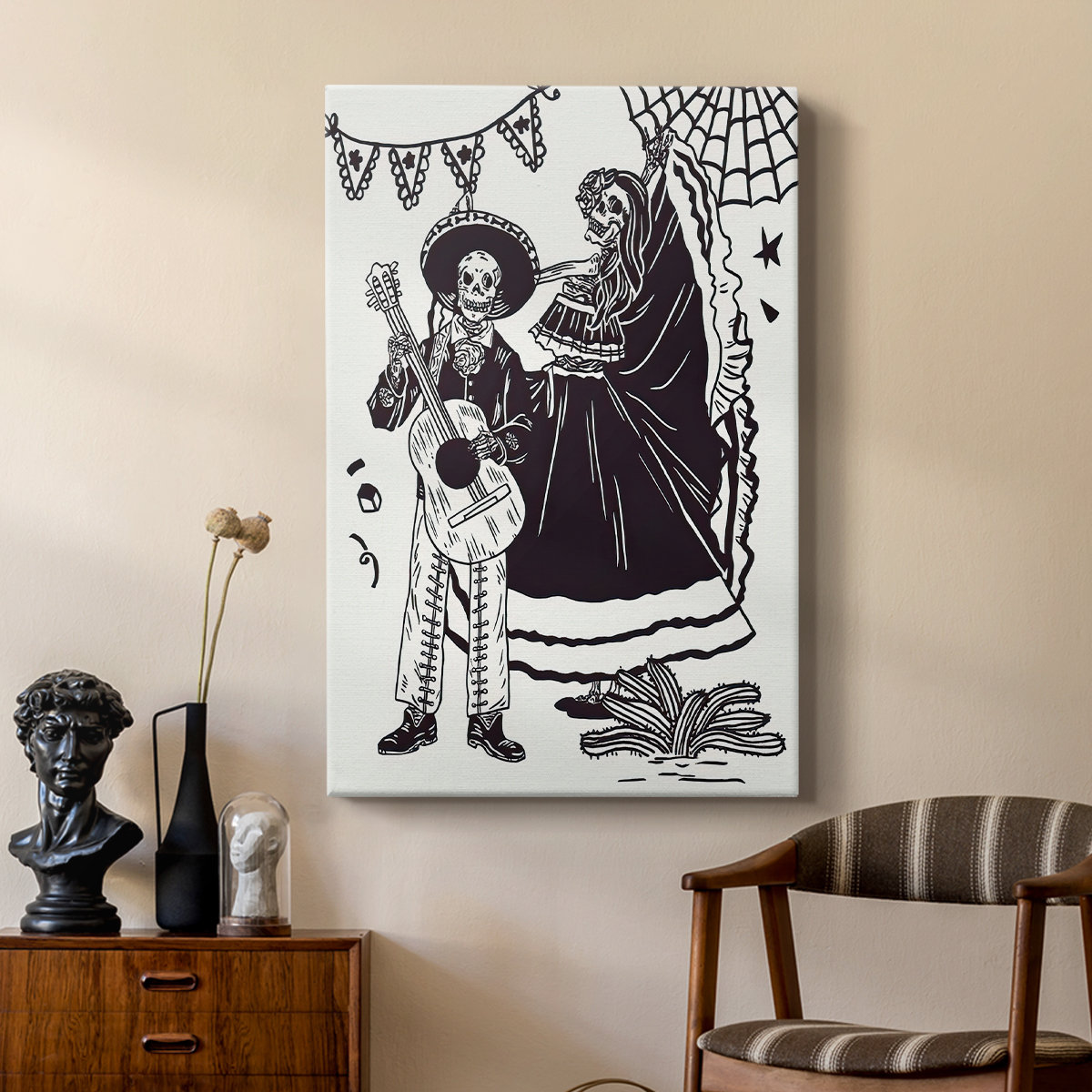 Ophelia & Co. Day of the Dead Parade II -Custom Wrapped Gallery Cavas ...