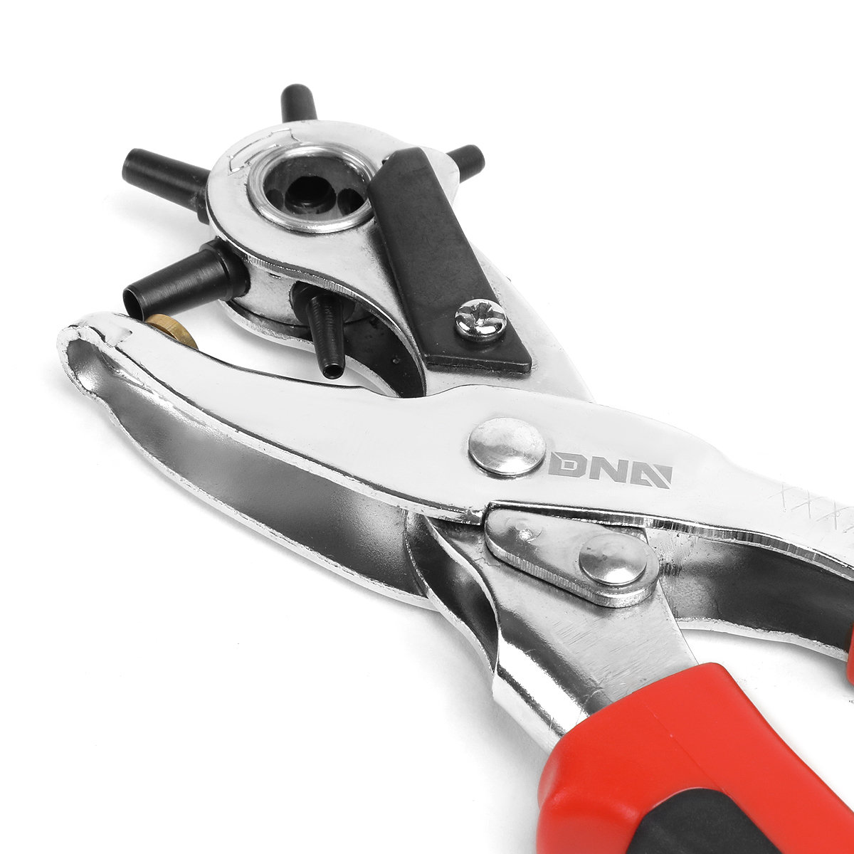 DNA Motoring Revolving Leather Hole Punch, Six Hollow Bell Punches ...