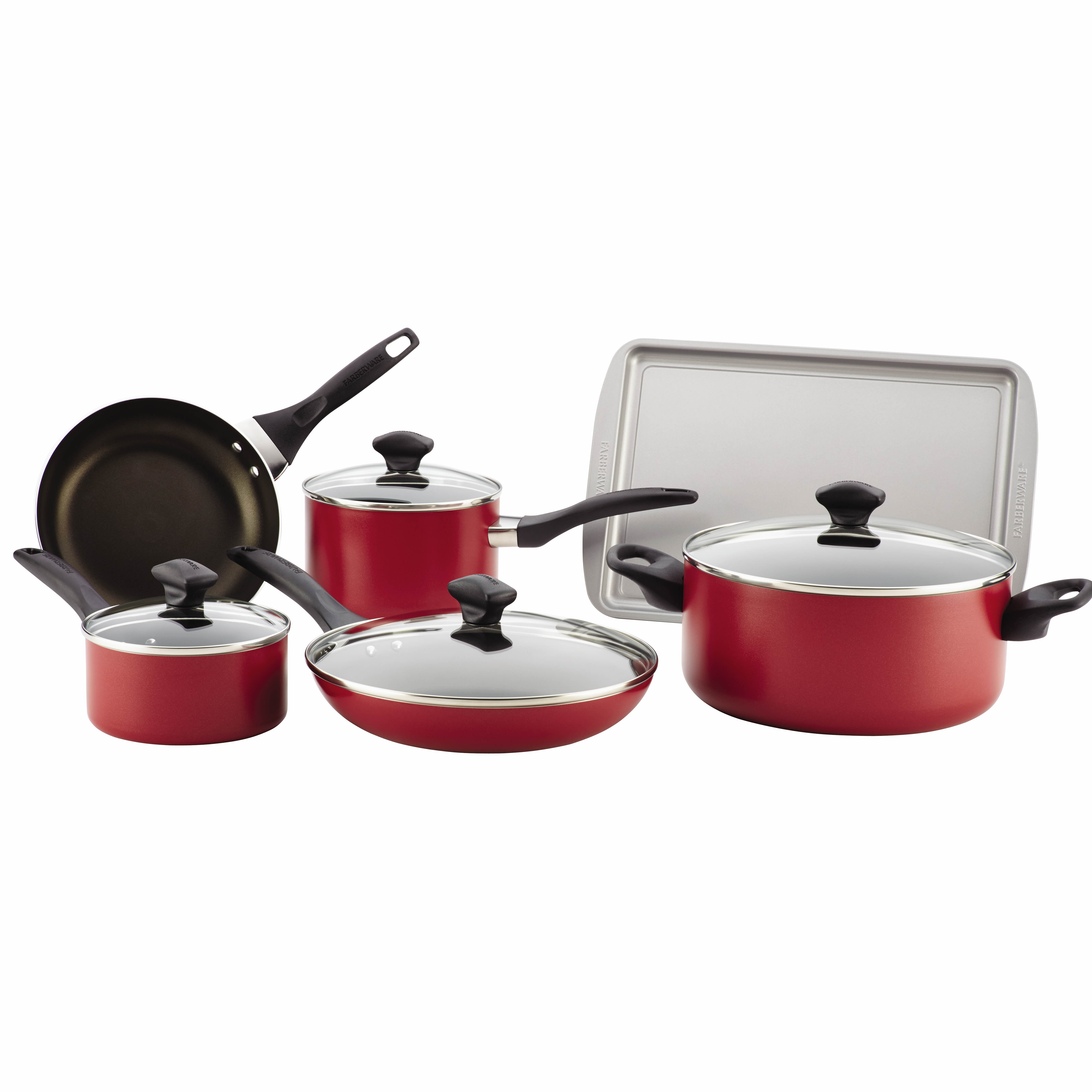 Farberware 15 Piece Non-Stick Cookware Set & Reviews | Wayfair