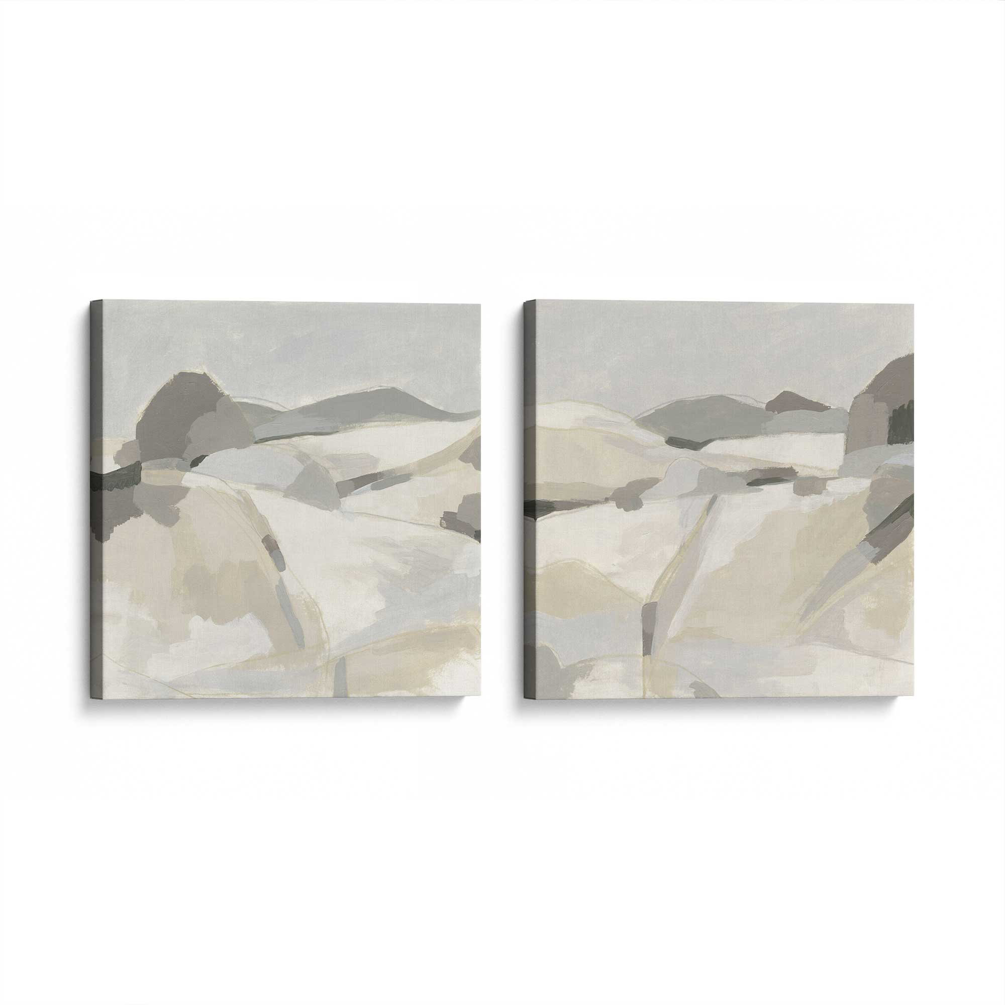 Wrought Studio™ Muted Landscape Layers Set of 2 Print | Wayfair
