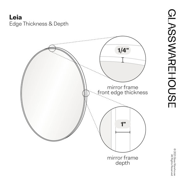 Glass Warehouse Leia Round Mirror & Reviews | Wayfair