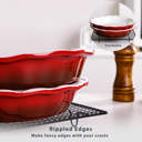 SHUNNUOMAOYI Deep Pie Pan, Ceramic Corrugated Pie Pan, Suitable For ...