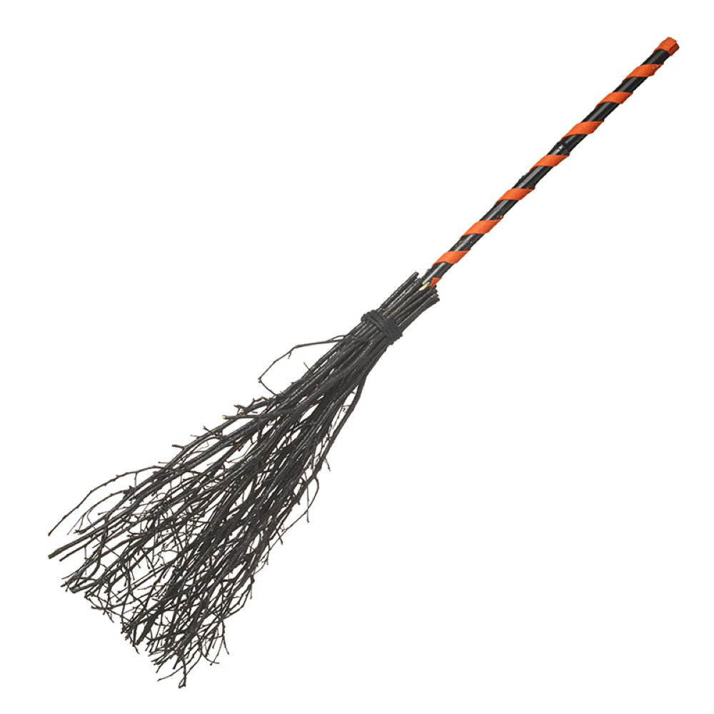 Lily Manor Witches Broom With Striped Handle | Wayfair.co.uk