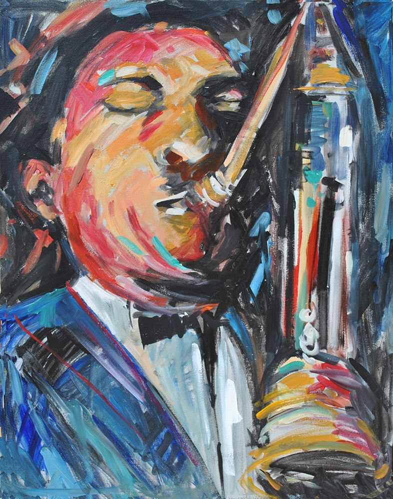 Red Barrel Studio® Sax Man Poster Print By Allayn Stevens (18 X 24 ...