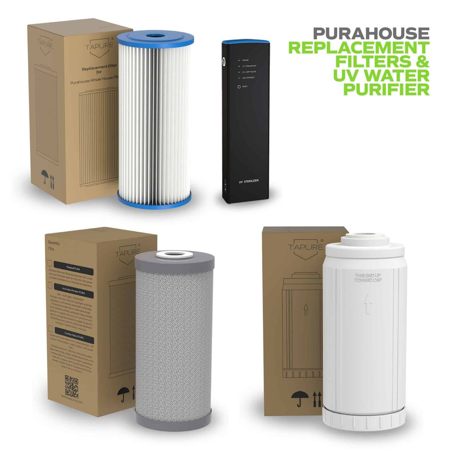 Tapure Premium & Stylish PURAHOUSE® Whole House Water Filtration System ...