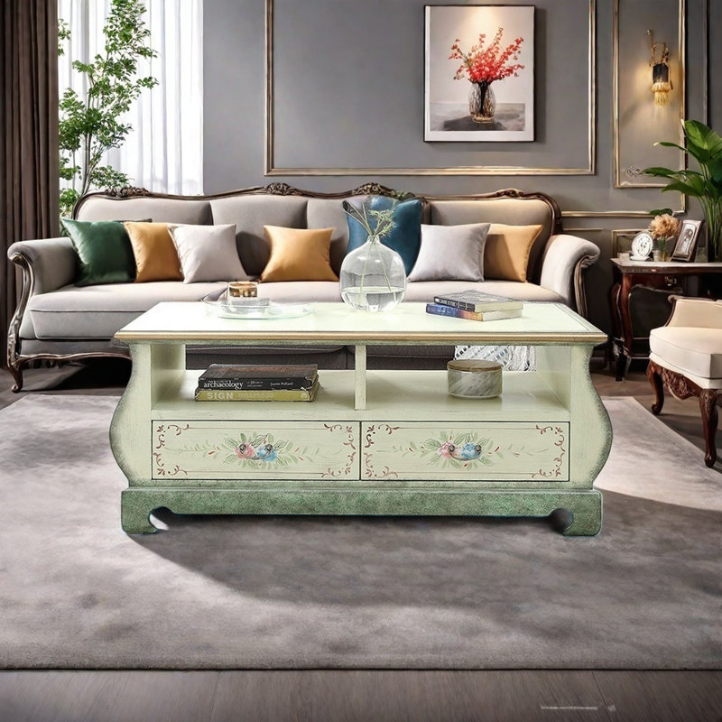 aurasarise Round edge smooth coffee table | Wayfair