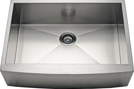 Alpha International 27" x 21.63" Apron Farm Single Bowl Kitchen Sink ...