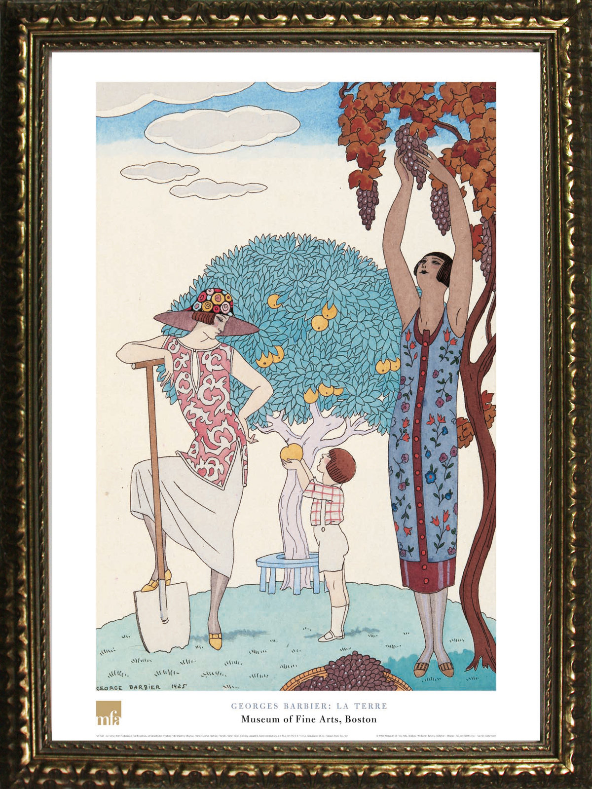 Buy Art For Less La Terre by Georges Barbier Framed Painting Print ...