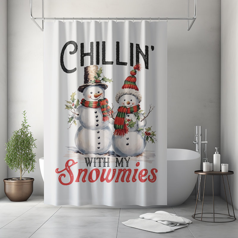 The Holiday Aisle® Jomiah Shower Curtain | Wayfair