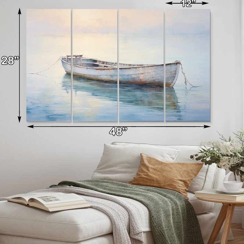 Breakwater Bay Boat Ethereal Waters I 4 Pieces | Wayfair