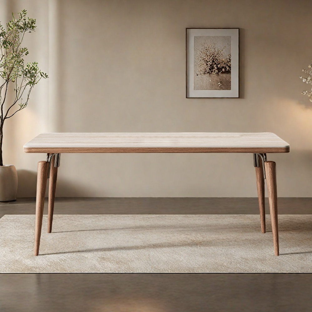 Corrigan Studio European retro simple rectangular dining table - Wayfair Canada