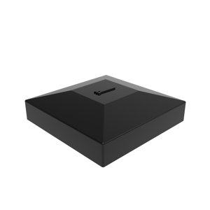 Fortress Building Products Athens 2.5-in x 5-in Gloss Black Aluminum ...