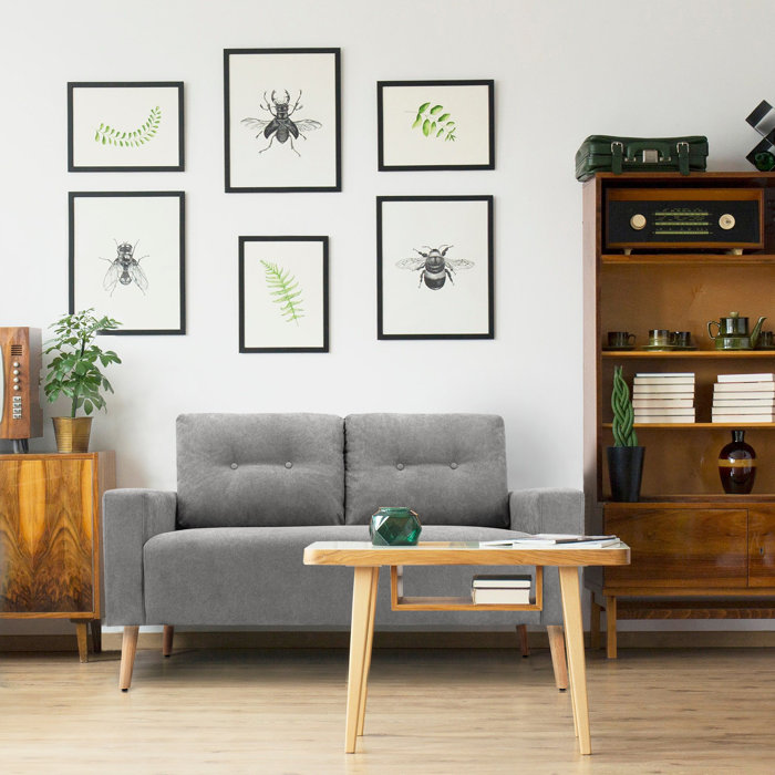 Hashtag Home Theodore 55'' Upholstered Loveseat & Reviews | Wayfair