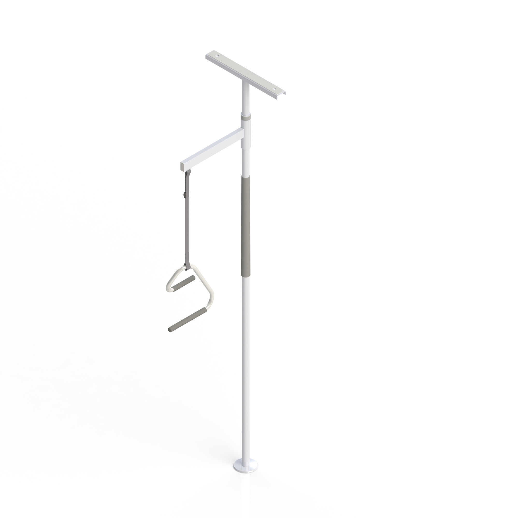 HEALTHCRAFT SuperTrapeze, (8-Feet) Floor to Ceiling Grab Bar, Pole with ...