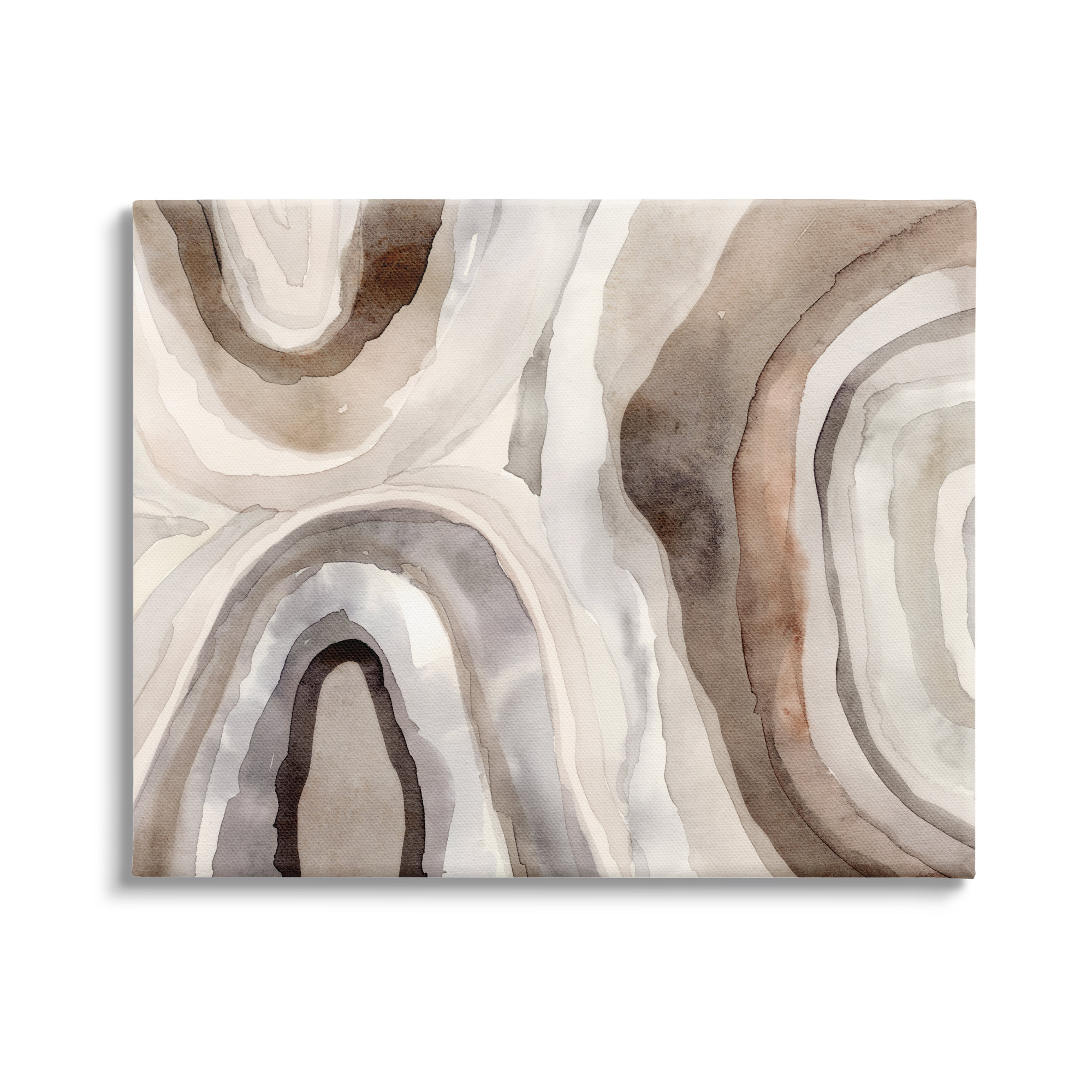 Wrought Studio Soft Geode Pattern Canvas Wall Art by Victoria Barnes ...