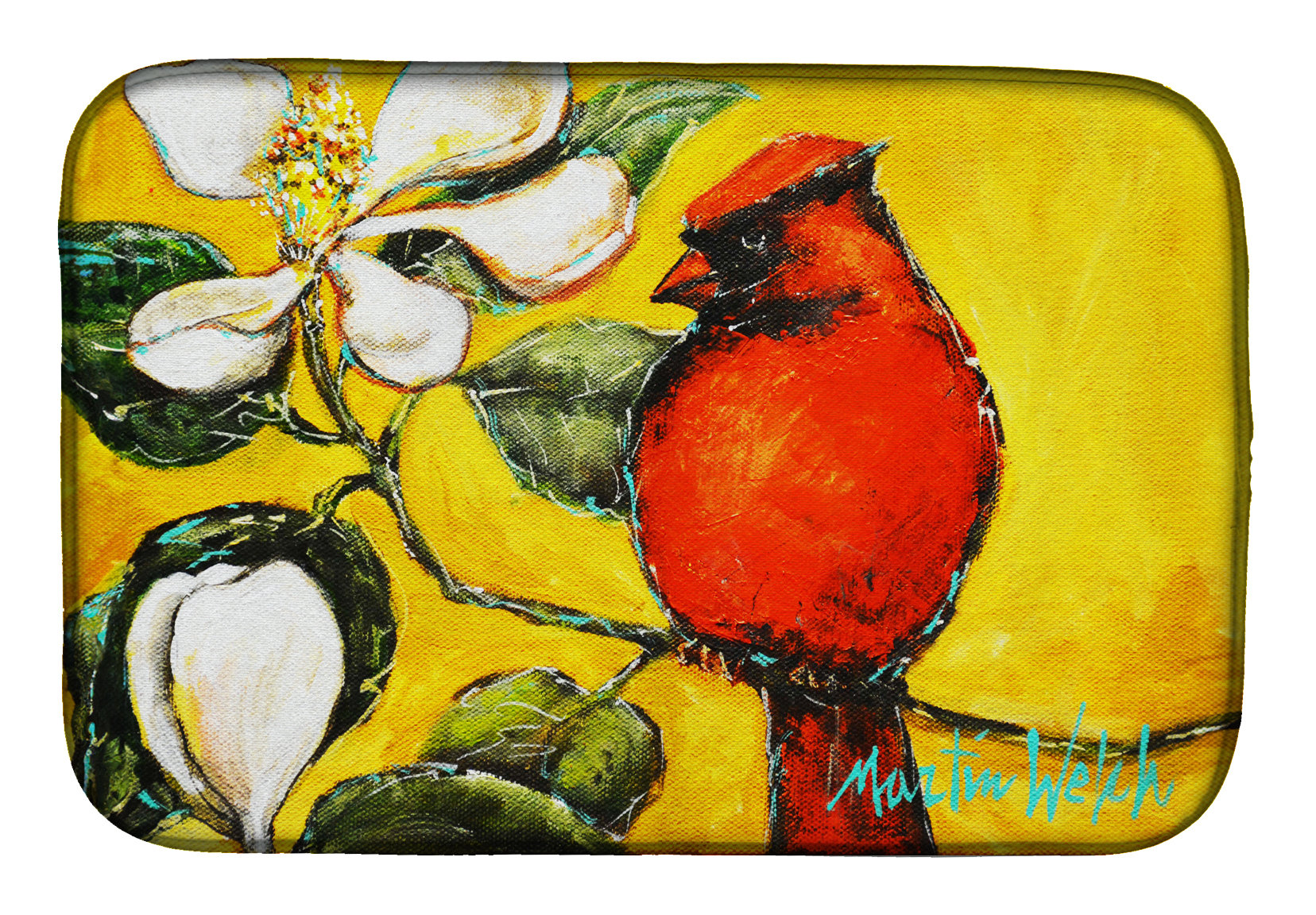 Caroline's Treasures Martin Welch New Artwork Drying Mat | Wayfair