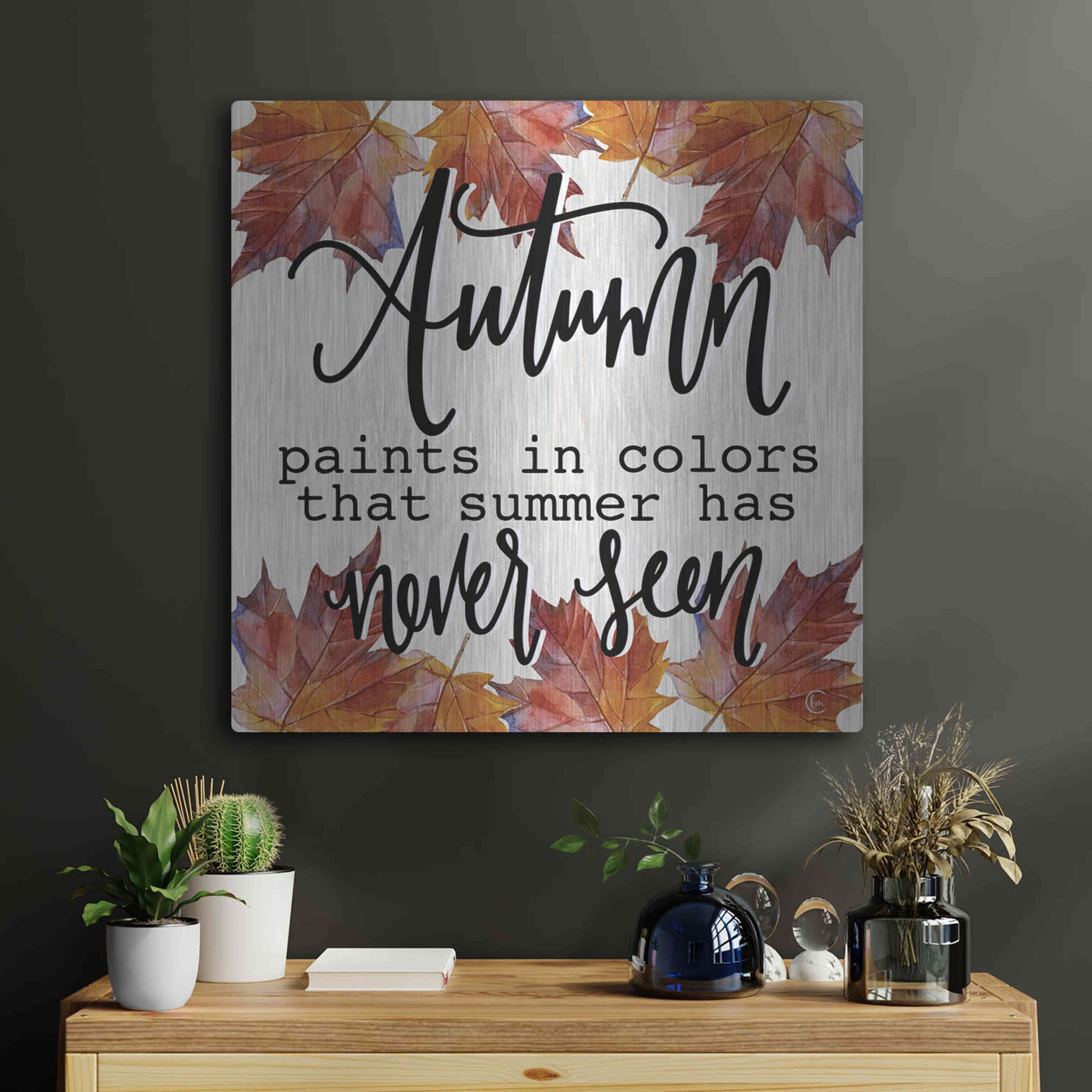 Trinx 'Autumn Paints In Colors' by Fearfully Made Creations, Wall Art ...