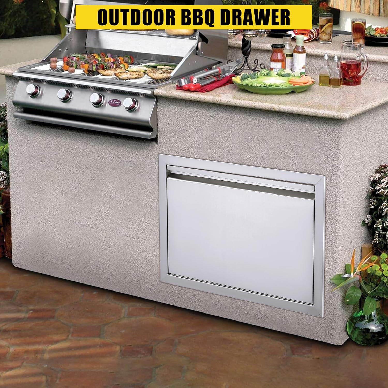 babevy Weatherproof Outdoor Cabinets - Durable Stainless Steel ...