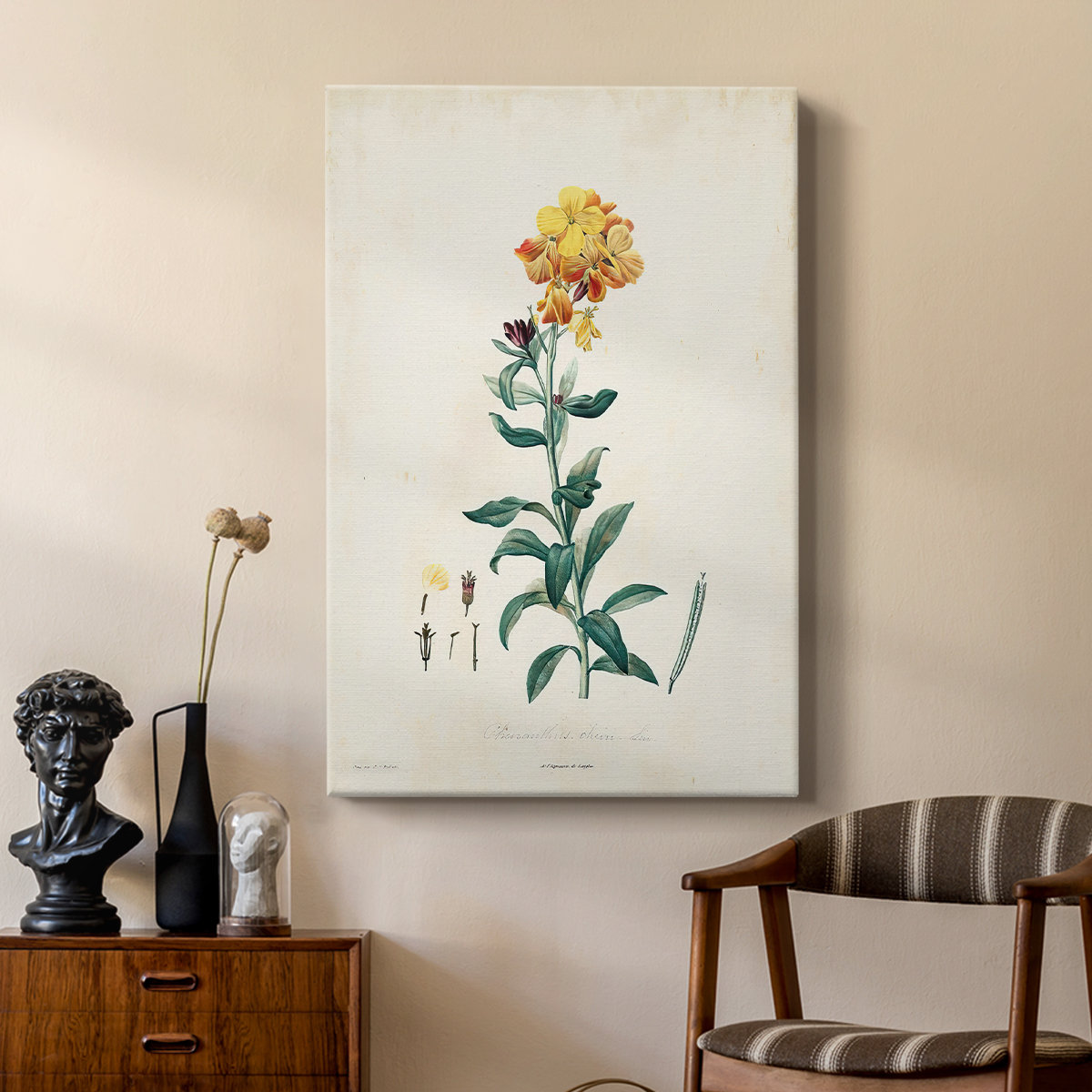 Alcott Hill® Traditional Botanical III -Custom Wrapped Gallery Cavas ...