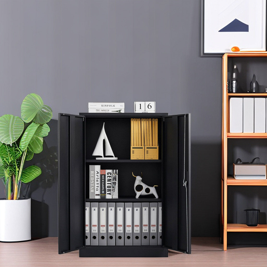 Latitude Run® Metal Single Storage Cabinet ( 41.97'' H x 25.6'' W x 13. ...