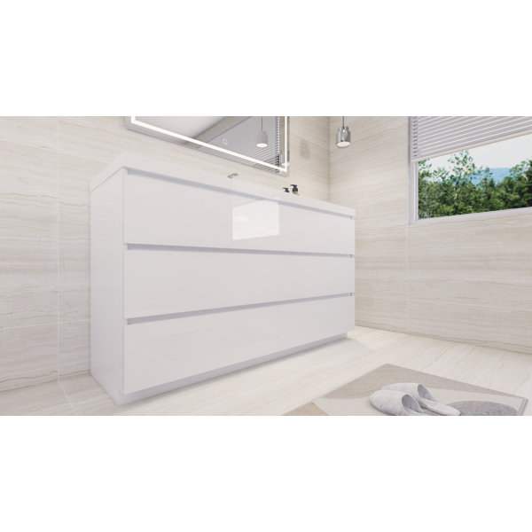 Gracie Oaks Haracha 60" Single Bathroom Vanity Set | Wayfair