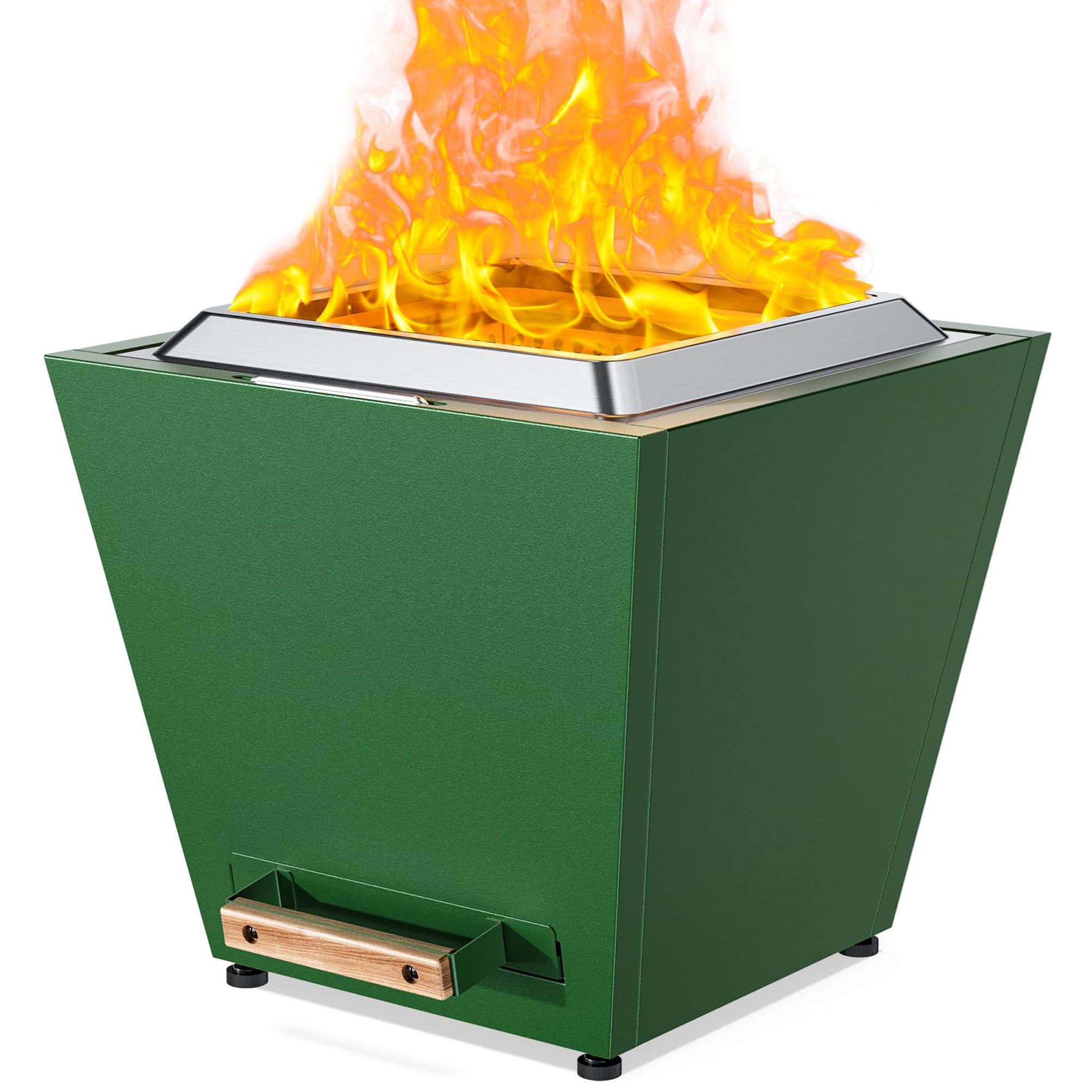 Brayden Studio® Cyberpit One 20 Inch Smokeless Fire Pit, W/Pull-Out Ash ...