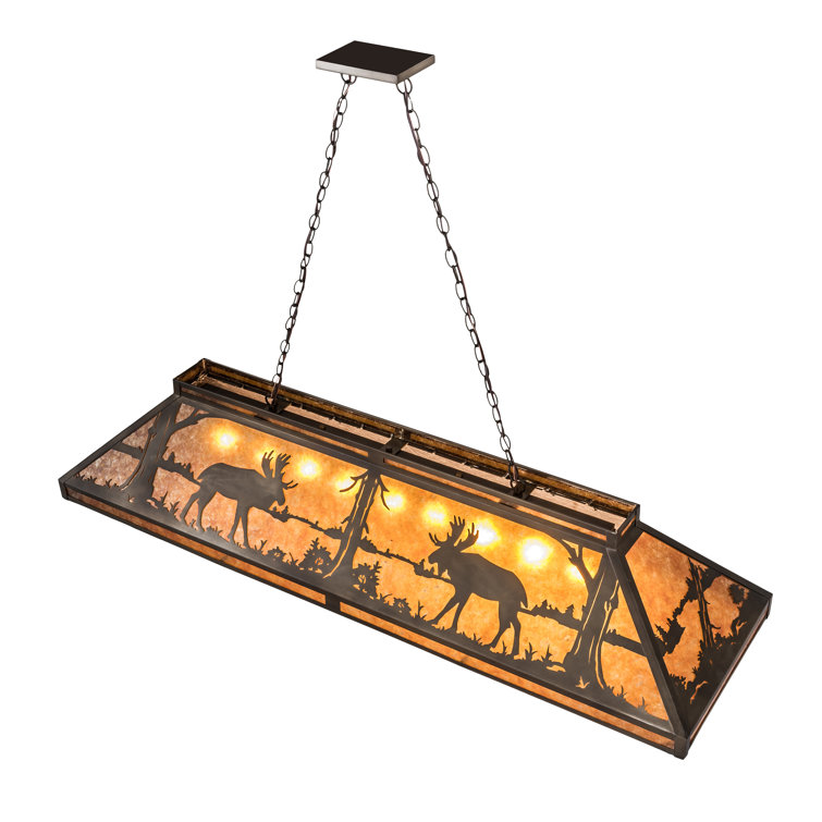 Meyda Lighting 9 - Light Antique Copper Pool Table Lights Pendant | Wayfair