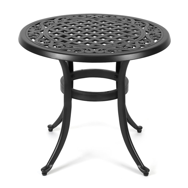 Charlton Home® Danyca Round 30.25'' Outdoor Bistro Table & Reviews ...
