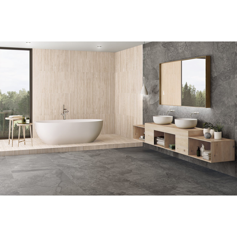Mirrella 24" x 47" Porcelain Floor & Wall Tile & Reviews | Wayfair