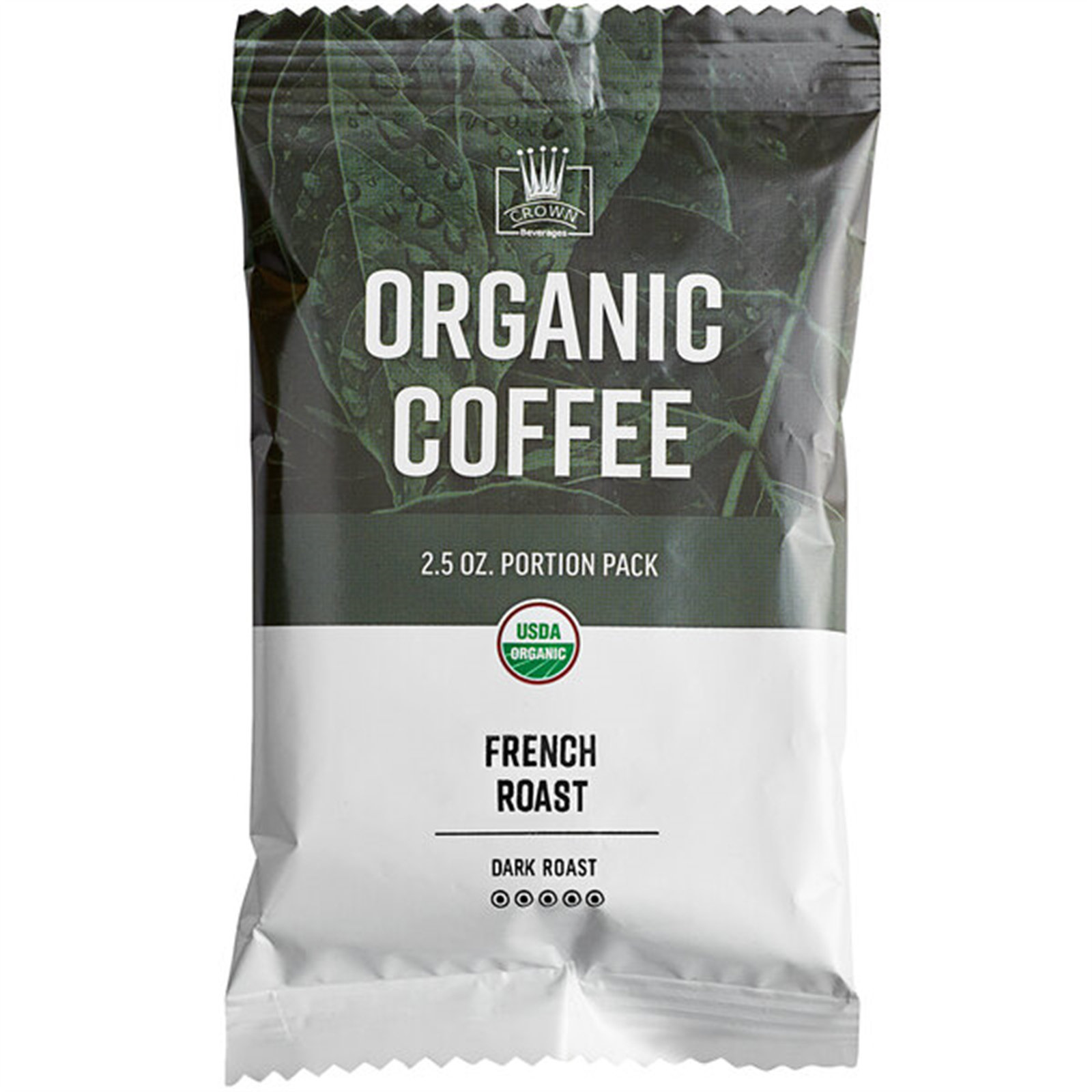 FixtureDisplays Crown Beverages Organic French Roast Coffee Packet 2.5 ...