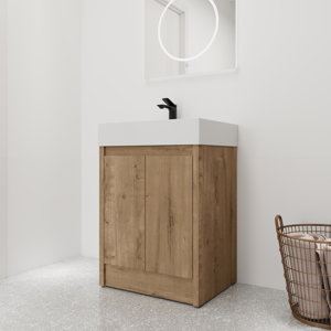 Ebern Designs Ariadny 24'' Single Sink Freestanding Bathroom Vanity ...