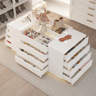 Latitude Run® 16-Drawer Chest With Graceful Design And Tempered Glass ...