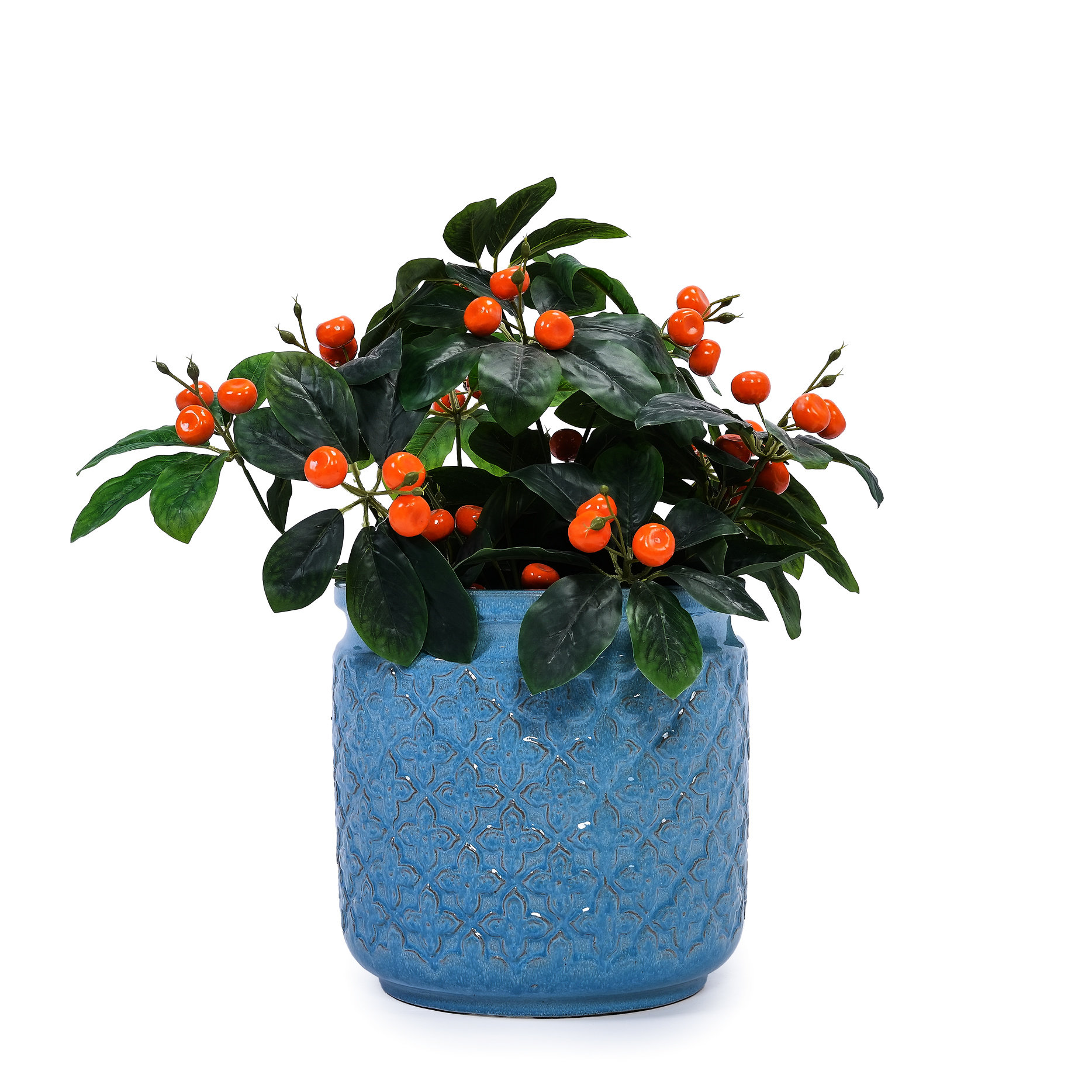 Latitude Run® Modern Bean Paste Red Ceramic Flowerpots For Outdoor ...