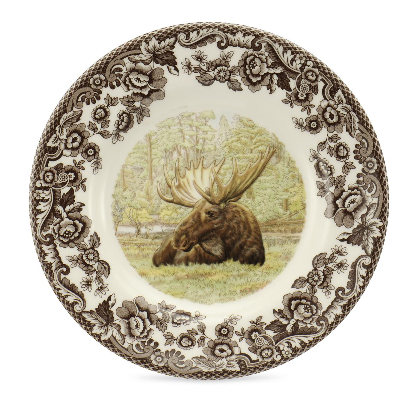 Spode Woodland Moose Bread & Butter Plt 6.5" Moose | Wayfair