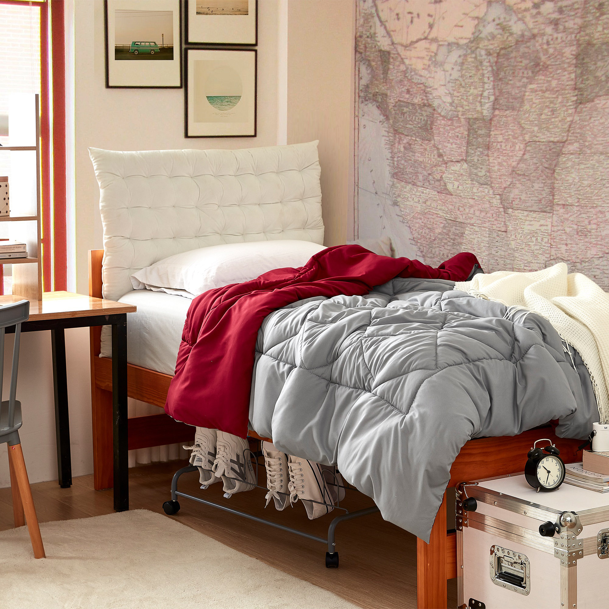 DormCo Reversible Microfiber Full XL Oversized Comforter | Wayfair