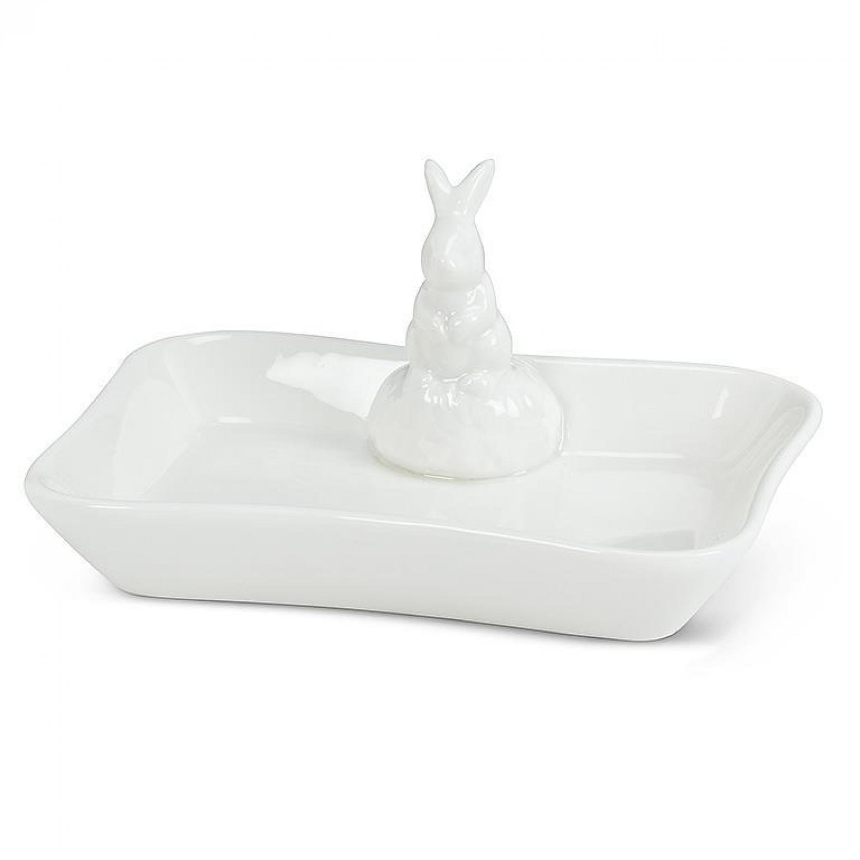 Gracie Oaks Rabbit On A Rectangle Soap Dish | Wayfair