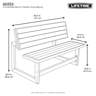 Lifetime Polystyrene Convertible Bench & Reviews | Wayfair