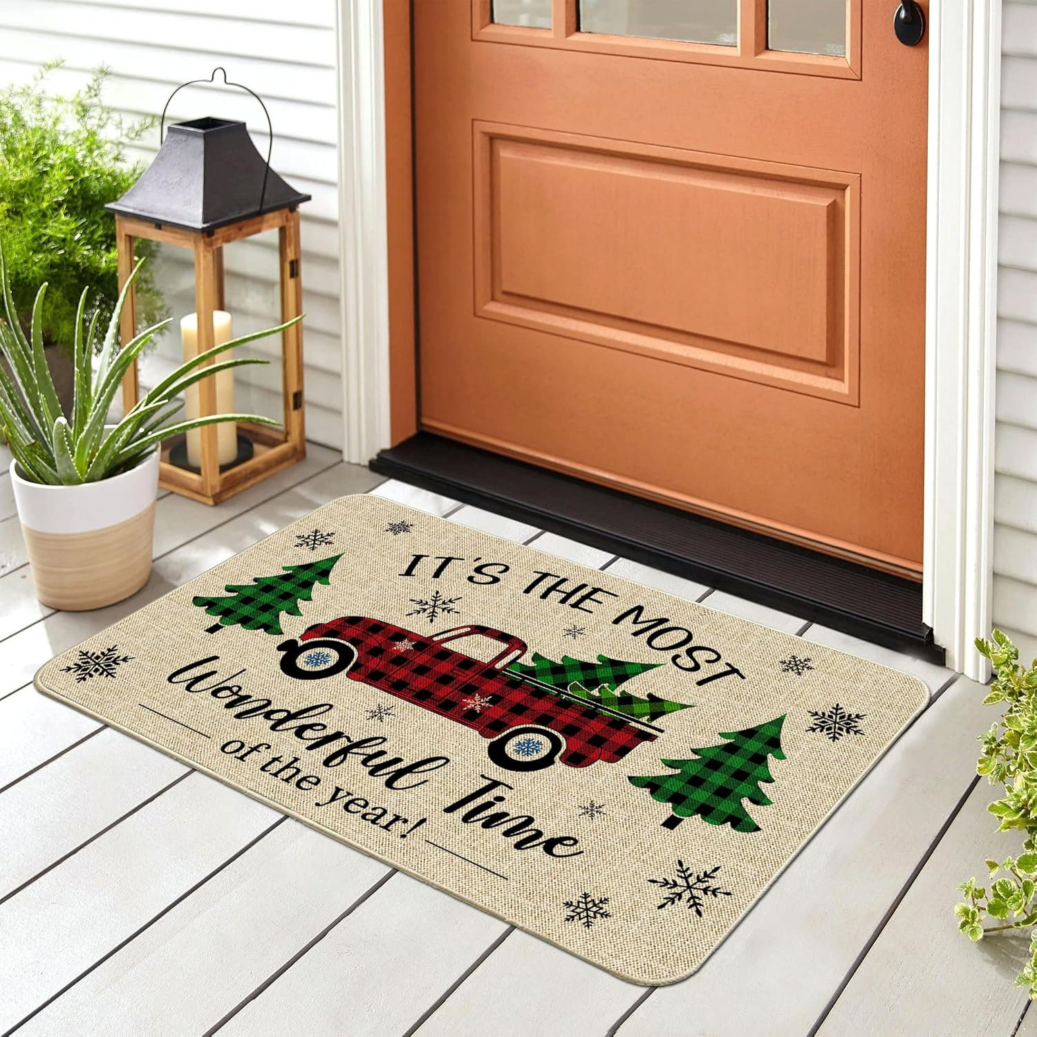 Ophelia & Co. Christmas Doormats 17X29 Inch, Welcome Door Mats For ...