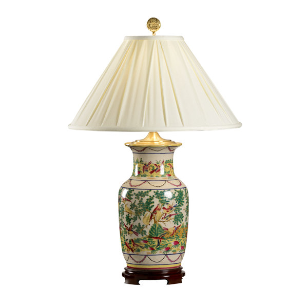 Wildwood Birds' Paradise 30" Green/Yellow Table Lamp | Perigold