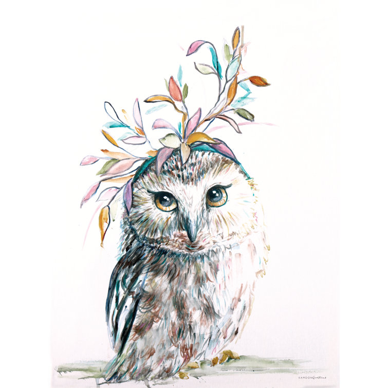 Millwood Pines Housatonic Enchanted Owl by Kamdon Kreations | Wayfair