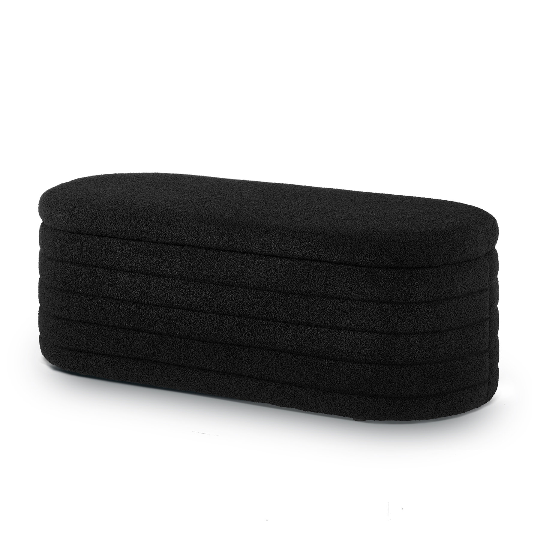 Latitude Run® Modern Oval Storage Ottoman Bench | Wayfair