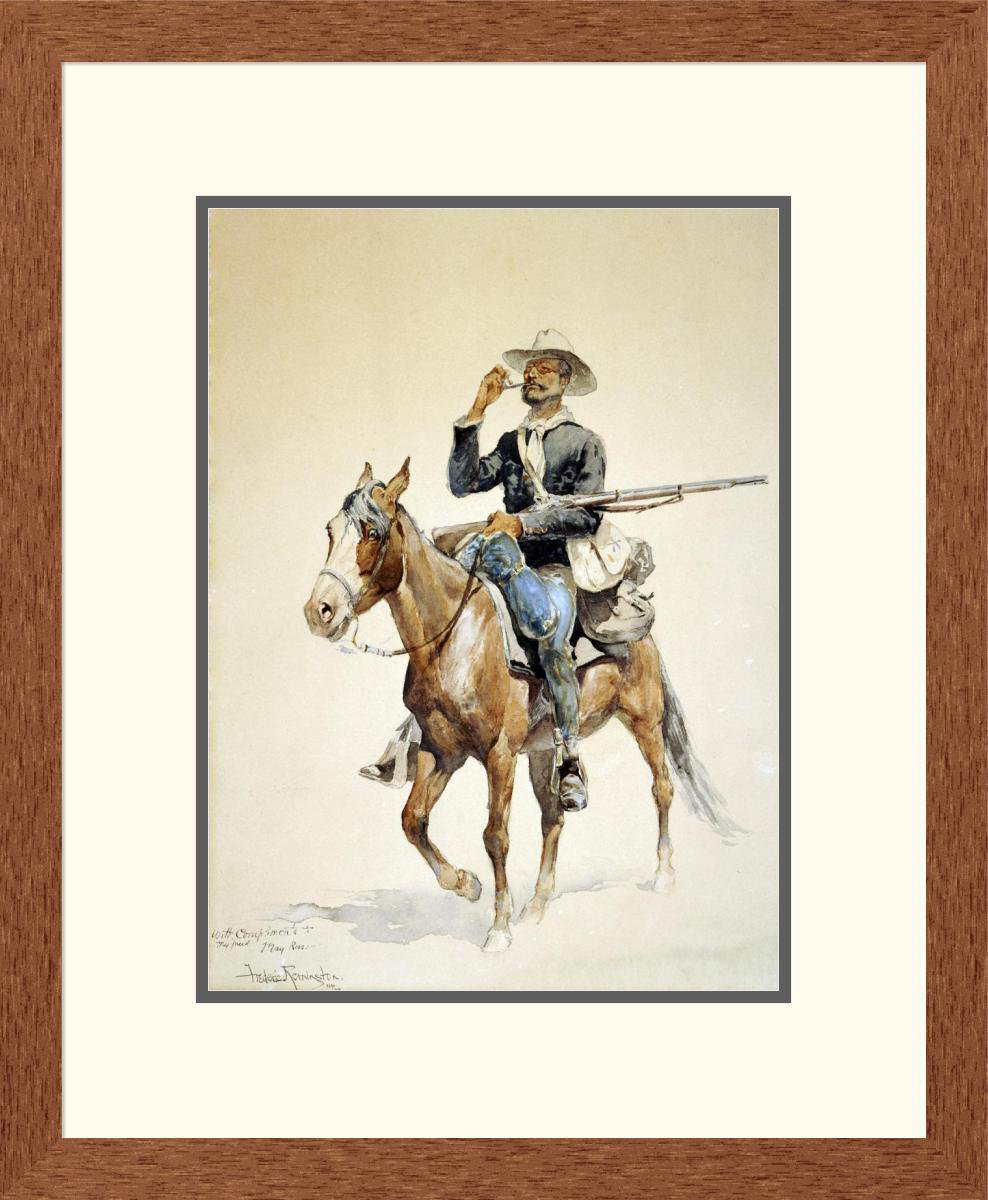 East Urban Home 'A Mounted Infantryman' Framed Graphic Art | Wayfair